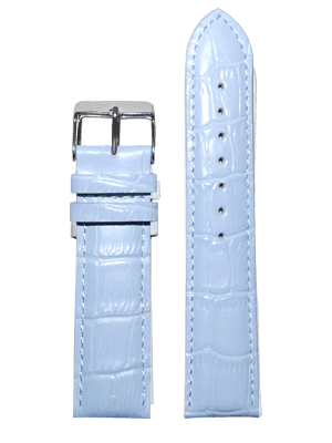23mm Sky Blue Leather Strap | Ritmo Mundo